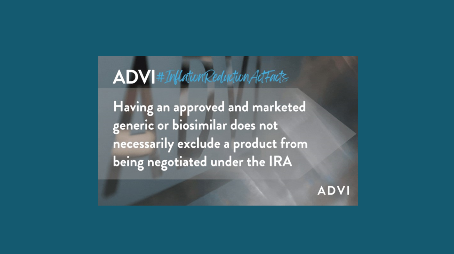 Biosimilars and the IRA v2 | ADVI